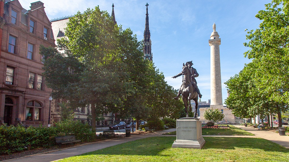 Washington Monument Baltimore City Baltimore's Historic Washington