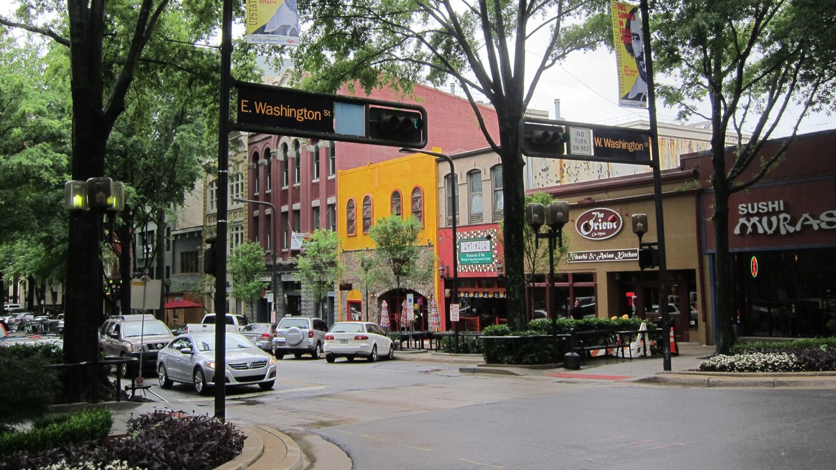 Main Street Downtown Greenville Sc Greenville South Carolina Downtown