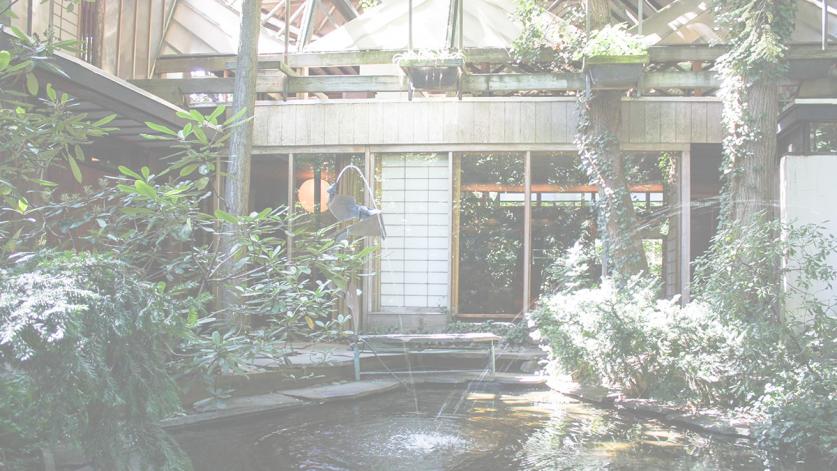Fallen Tree Damages James Rose Center | The Cultural Landscape Foundation